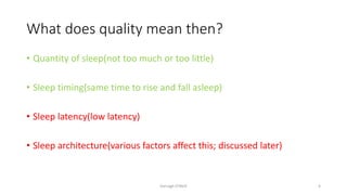 Biohacking Sleep | PPT