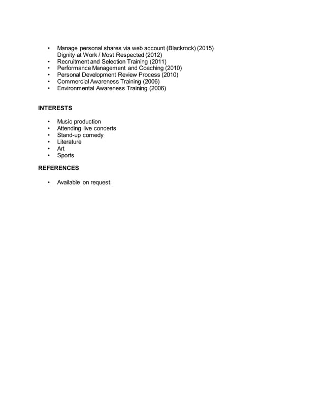 Darrell Bruce CV | PDF