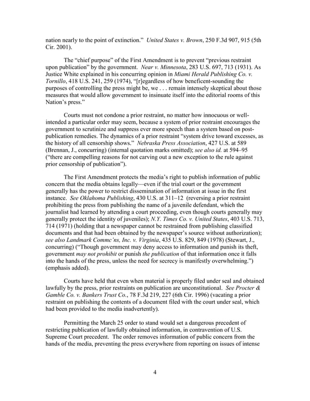 Darren Chaker Prior Restraint First Amendment | PDF