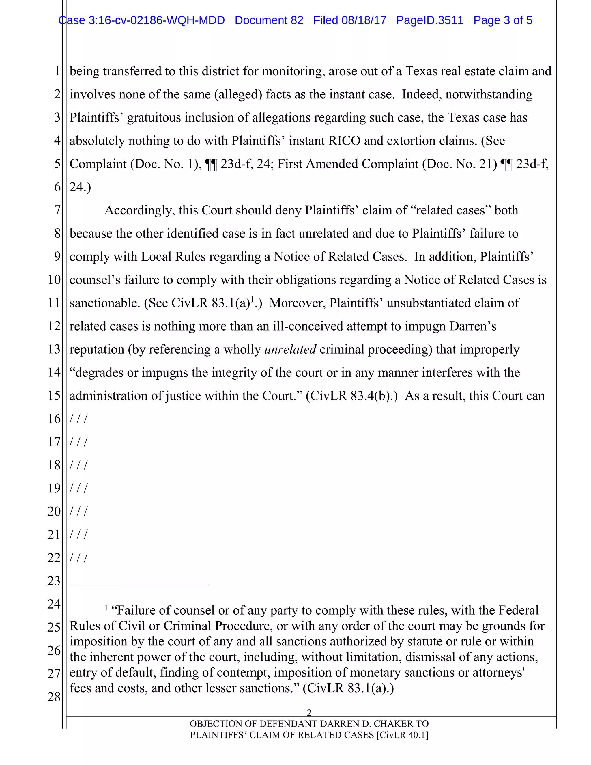 Darren Chaker RICO | PDF