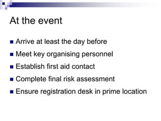 Darryl downey - event management organising an exhibition | PPT