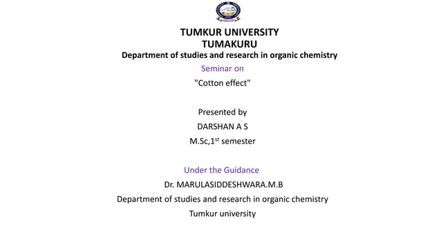 cotton effect | PPTX