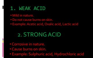 Acids, bases and salts . (CLASS -7) BY : DARSHAN BHAT | PPTX