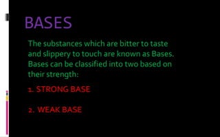 Acids, bases and salts . (CLASS -7) BY : DARSHAN BHAT | PPTX