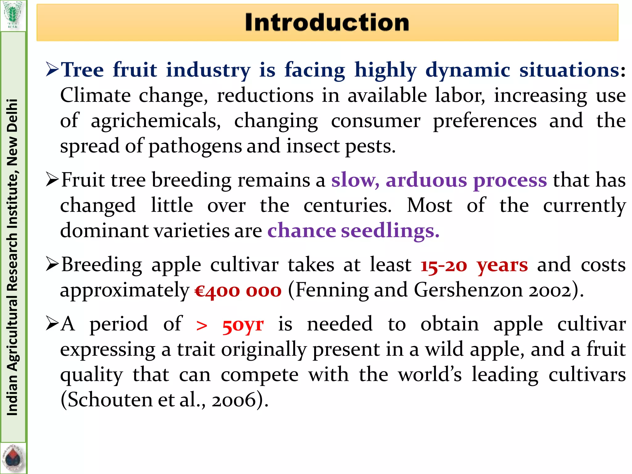 Fas-Track Breeding Approaches in Fruit Crops | PPT