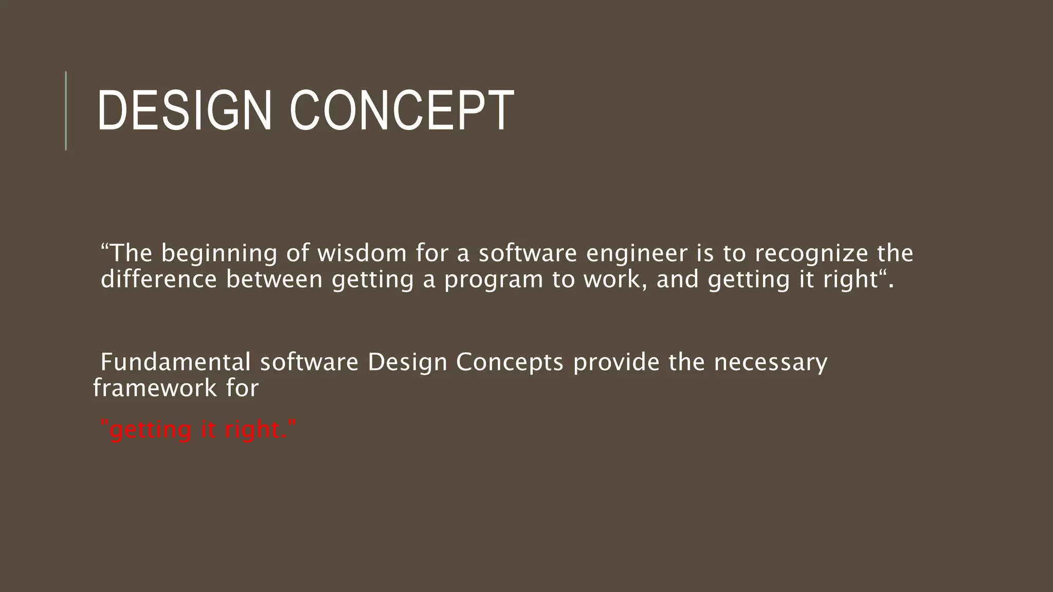 Design Concept software engineering | PPTX