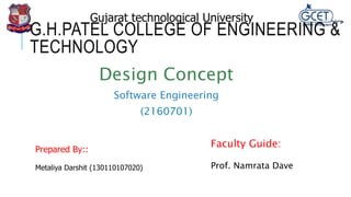 Design Concept software engineering | PPTX