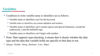 introduction to dart --- Section one .pptx