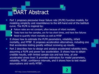 Dart reliability | PPT | Physics | Science