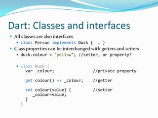 Dart, unicorns and rainbows | PPT