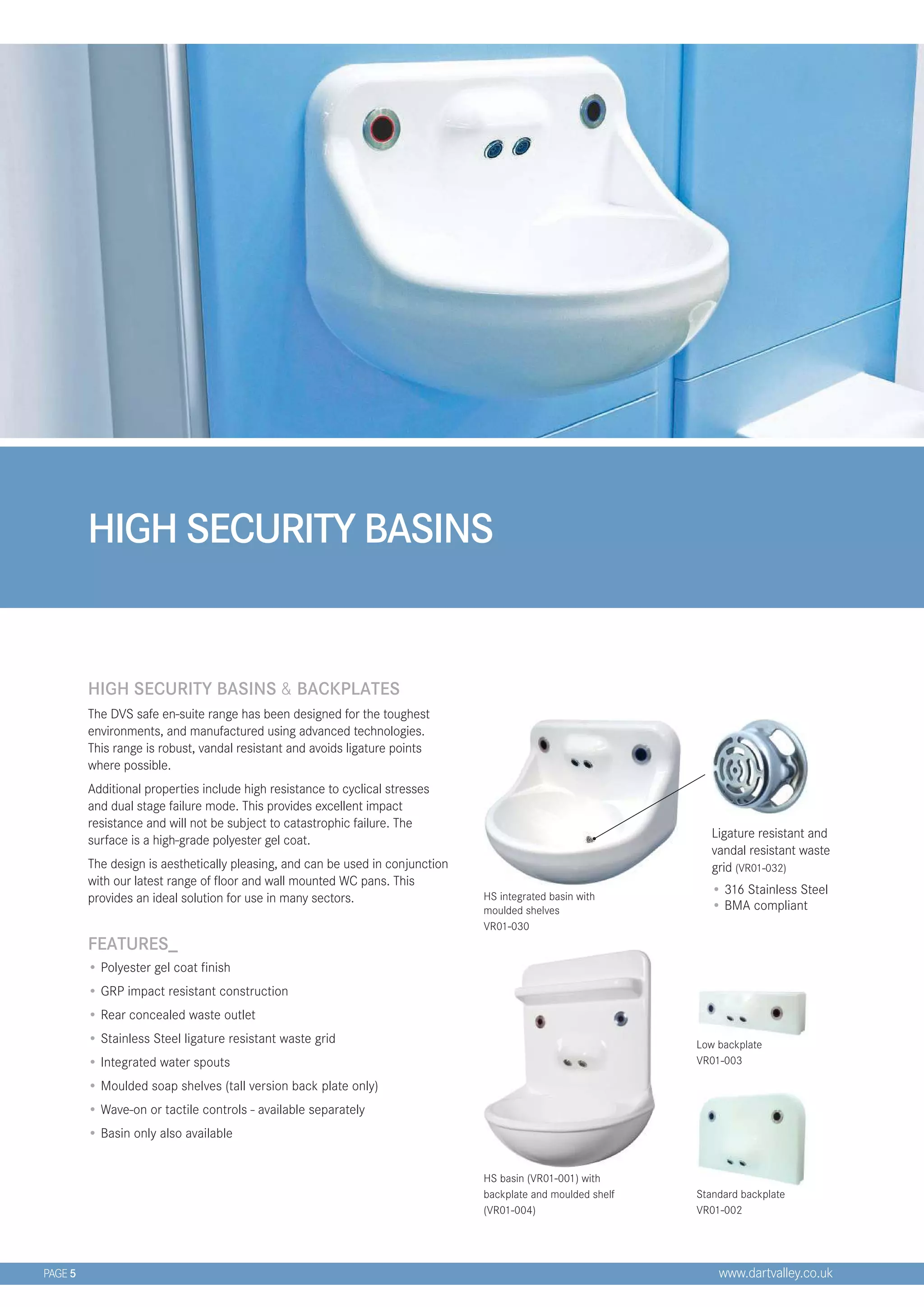 Dart Valley Systems Anti Ligature Washroom Controls | PDF
