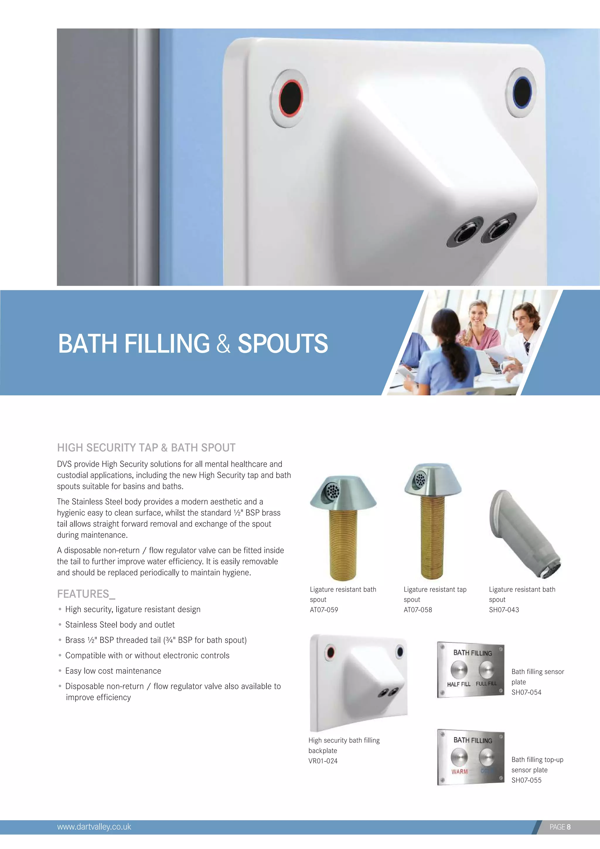 Dart Valley Systems Anti Ligature Washroom Controls | PDF
