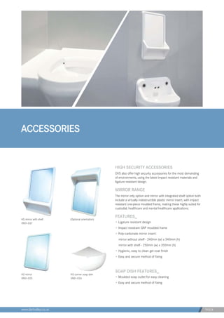 Dart Valley Systems Anti Ligature Washroom Controls | PDF