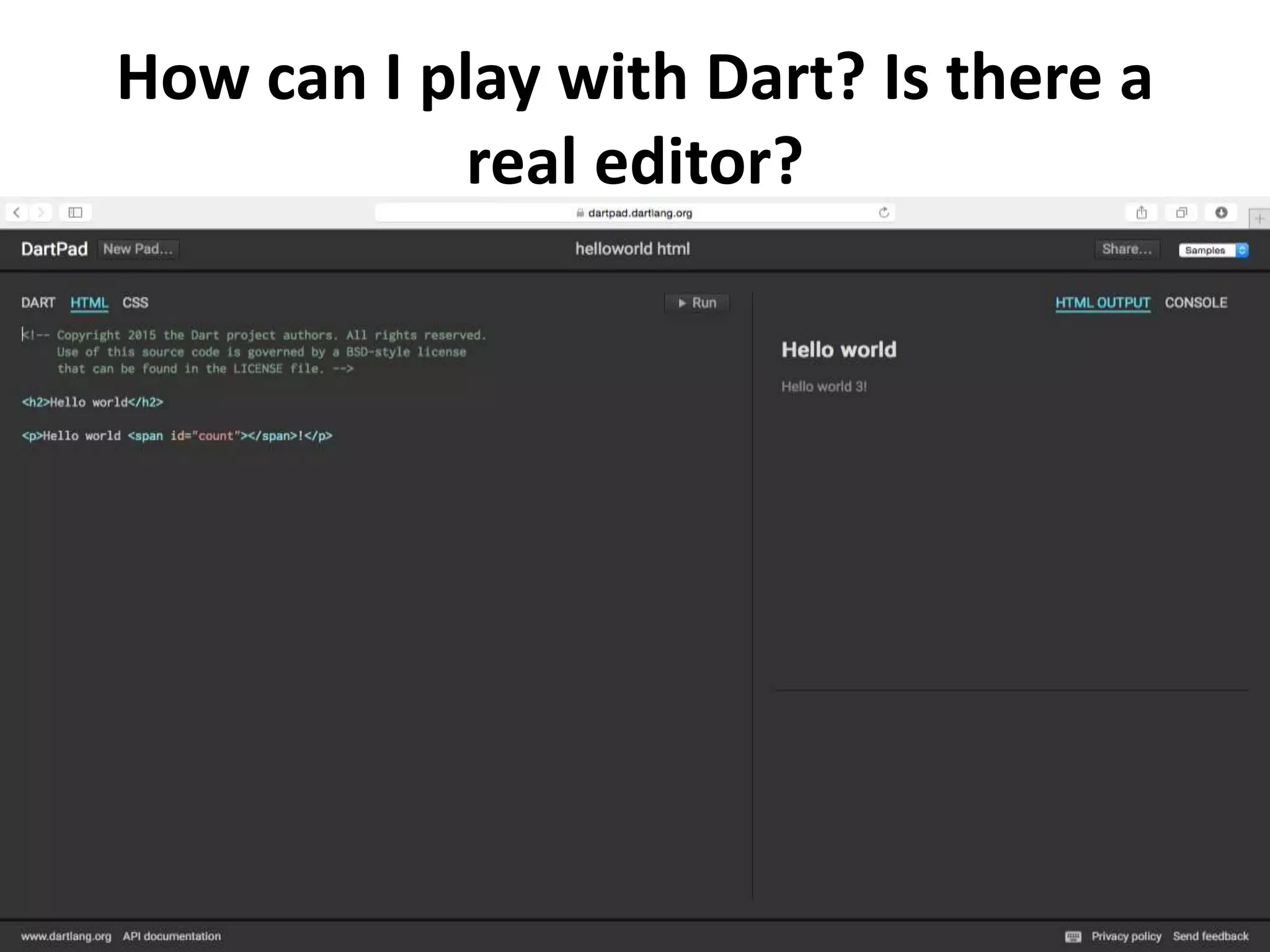 Dart presentation | PPTX