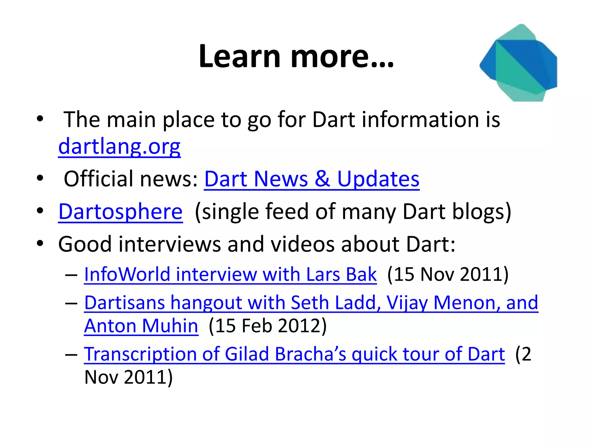 Dart presentation | PPTX