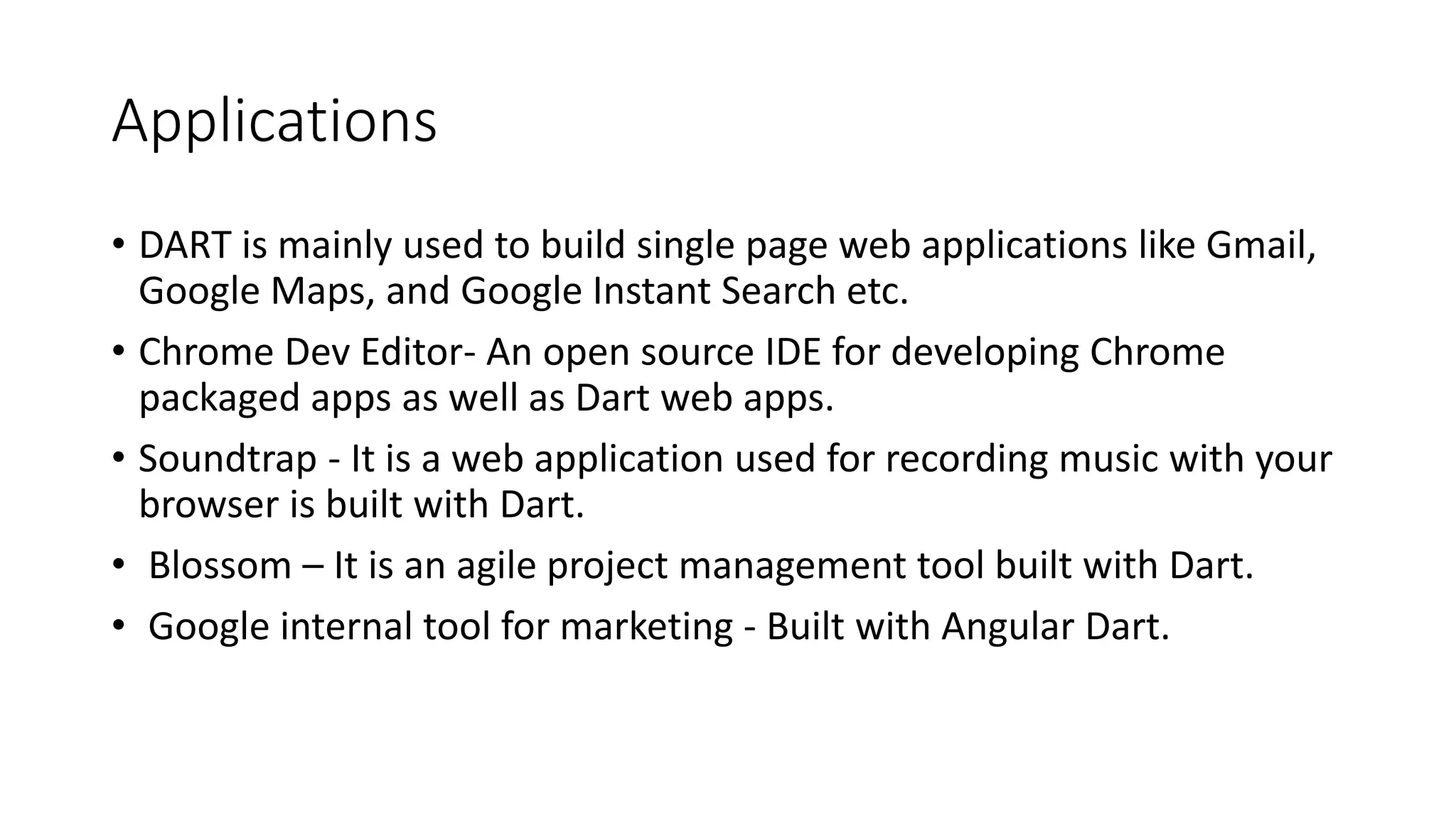 Dart Programmingpptx Programming Languages Computing