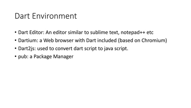 Dart Programming.pptx | Programming Languages | Computing