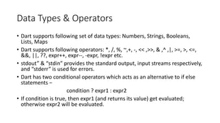 Dart Programming.pptx | Programming Languages | Computing