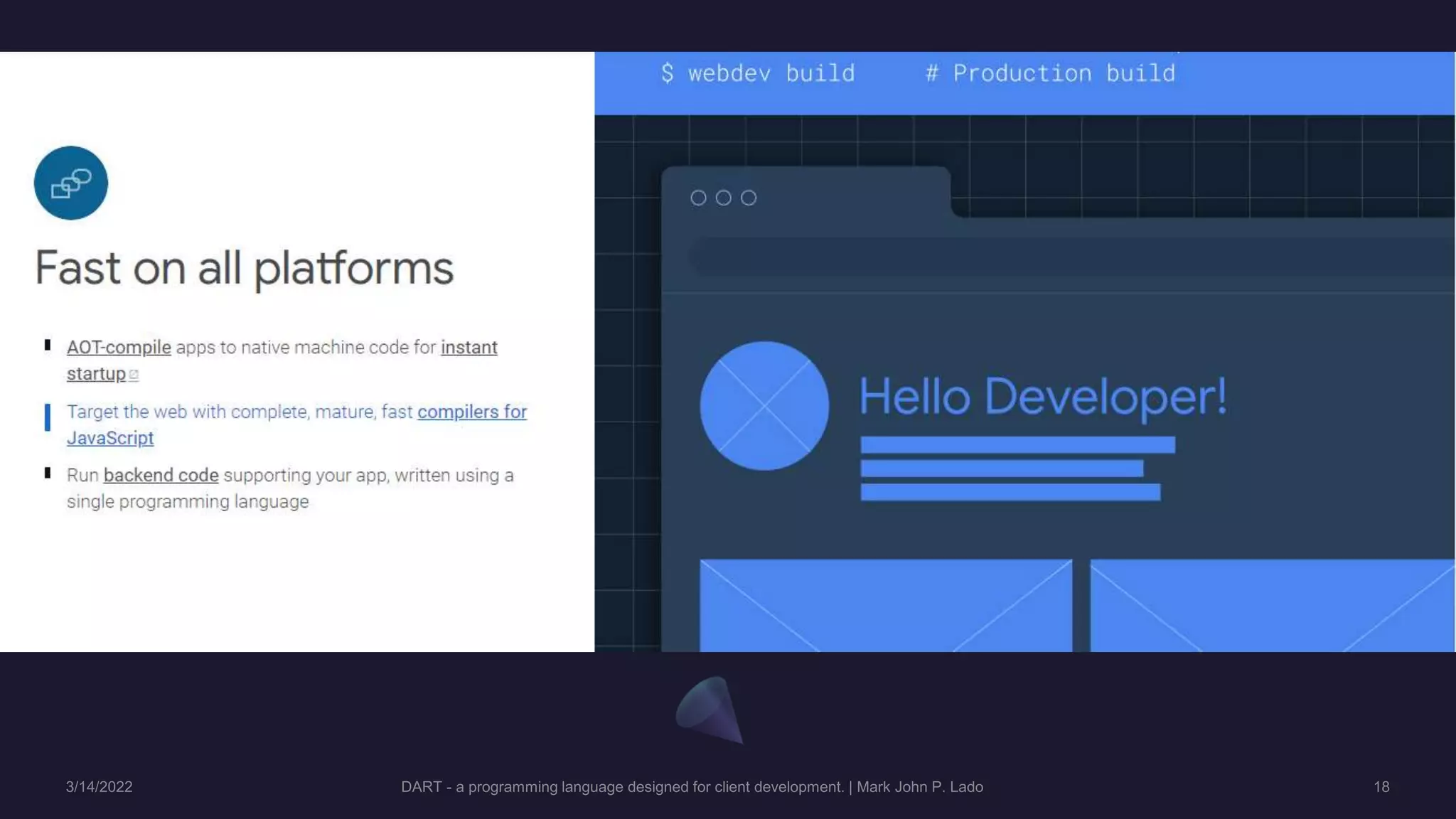 Dart Programming Language by Mark John Lado | PPT | Free Download