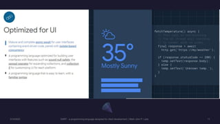 Dart Programming Language by Mark John Lado | PPT | Free Download