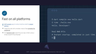 Dart Programming Language by Mark John Lado | PPT