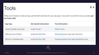 Dart Programming Language by Mark John Lado | PPT