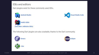 Dart Programming Language by Mark John Lado | PPT
