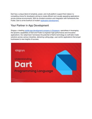 Dart Programming Language - Singsys Blog | PDF | Programming Languages | Computing