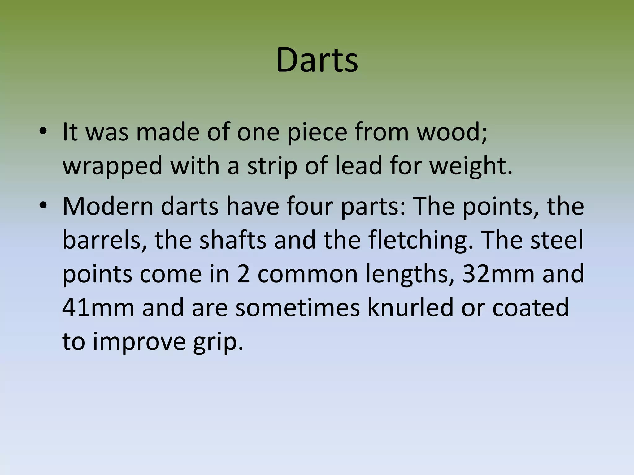Darts | PPTX
