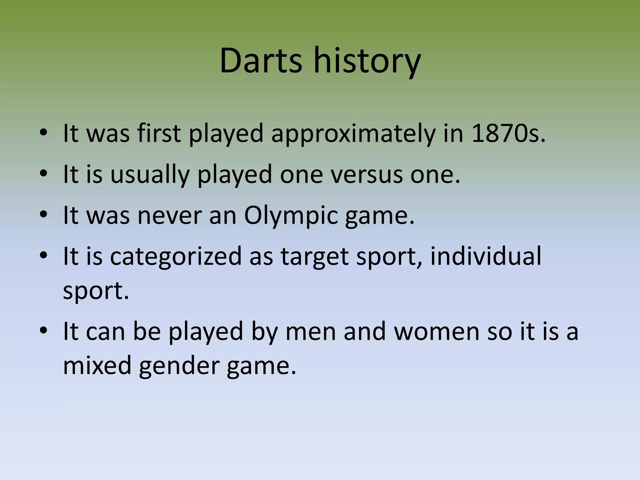 Darts | PPTX
