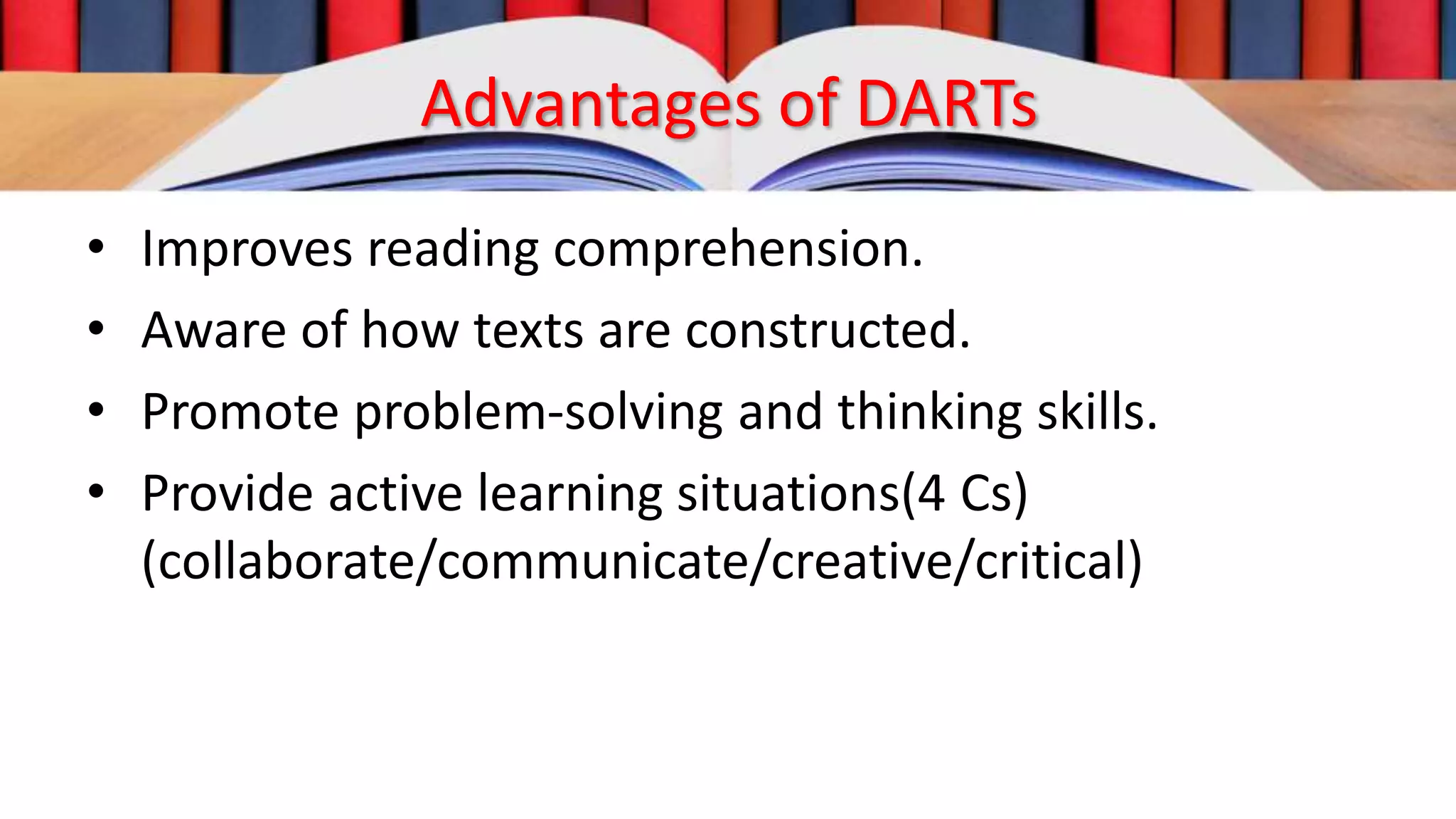 Directed Activities Related to Texts (DARTs) | PPTX
