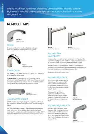 Dart Valley Systems WRAS Approved Washroom Controls - No Touch Taps ...