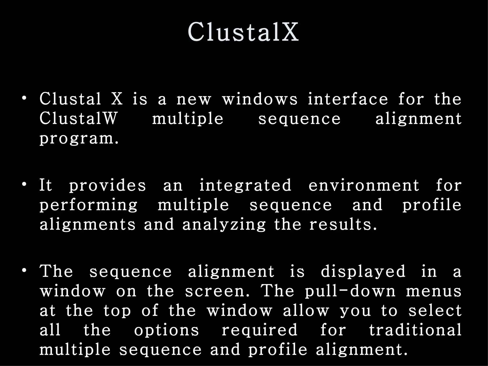 Clustal X | PPT