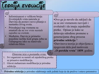 DARVINOVA TEORIJA EVOLUCIJE.pptx