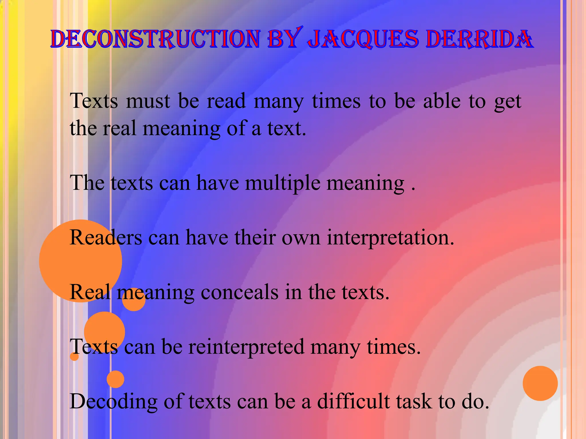 Literary Theory presentation slides pptx | PDF