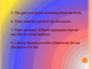 Literary Theory presentation slides pptx | PDF