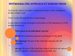 Literary Theory presentation slides pptx | PDF | Fiction | Books and ...