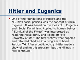 Darwin, Racism And Genocide | PPT