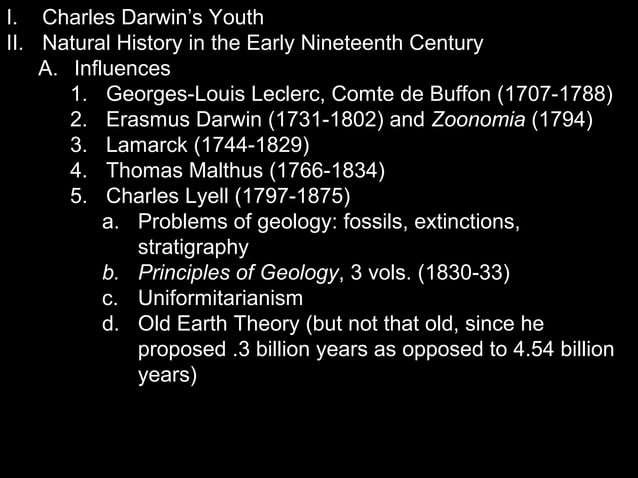 H114 Meeting 15: Darwin and Darwinism | PPT