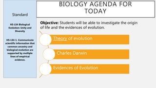 Darwin and evidences of evolution | PPTX