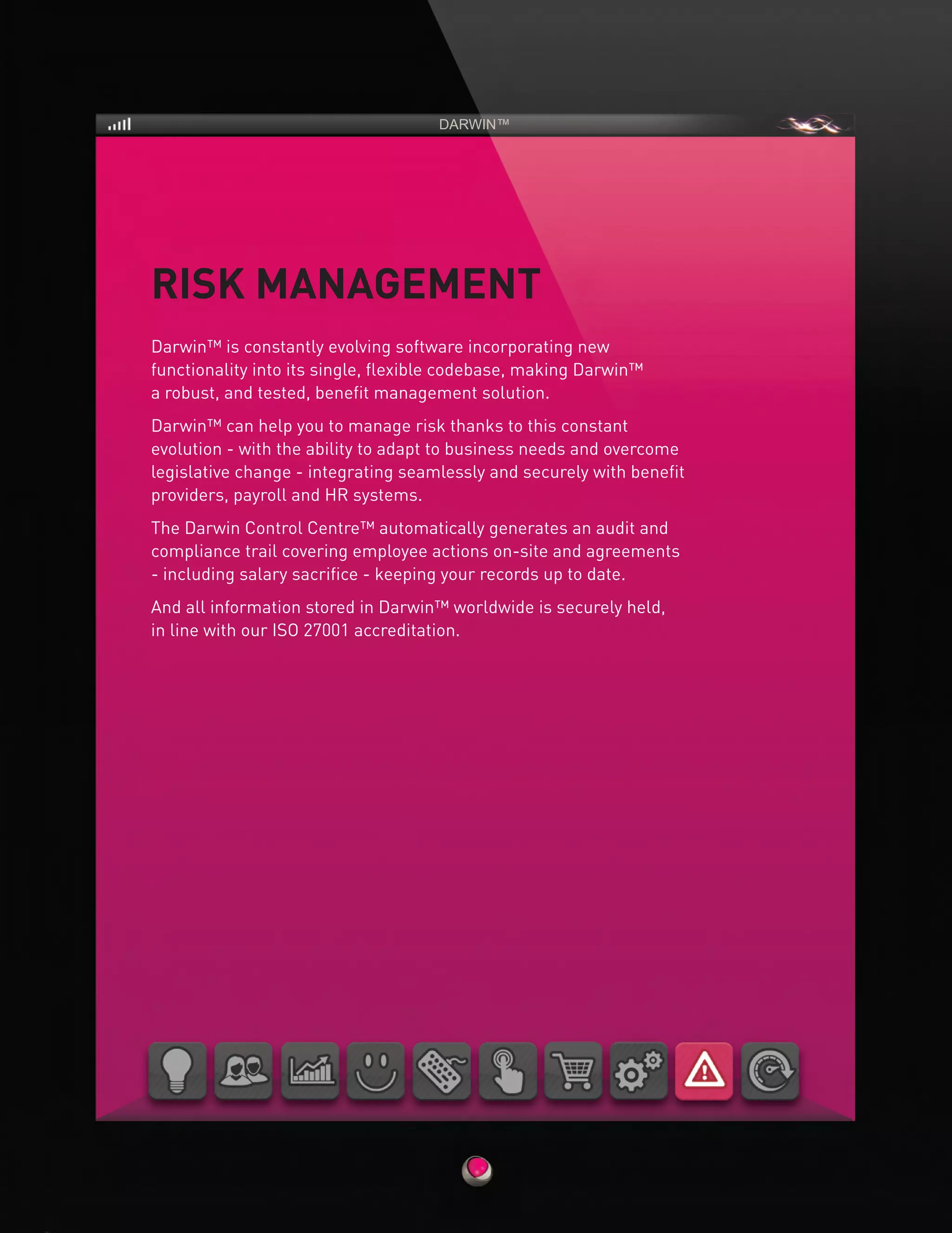 Global benefits and employee engagement software Darwin | PDF