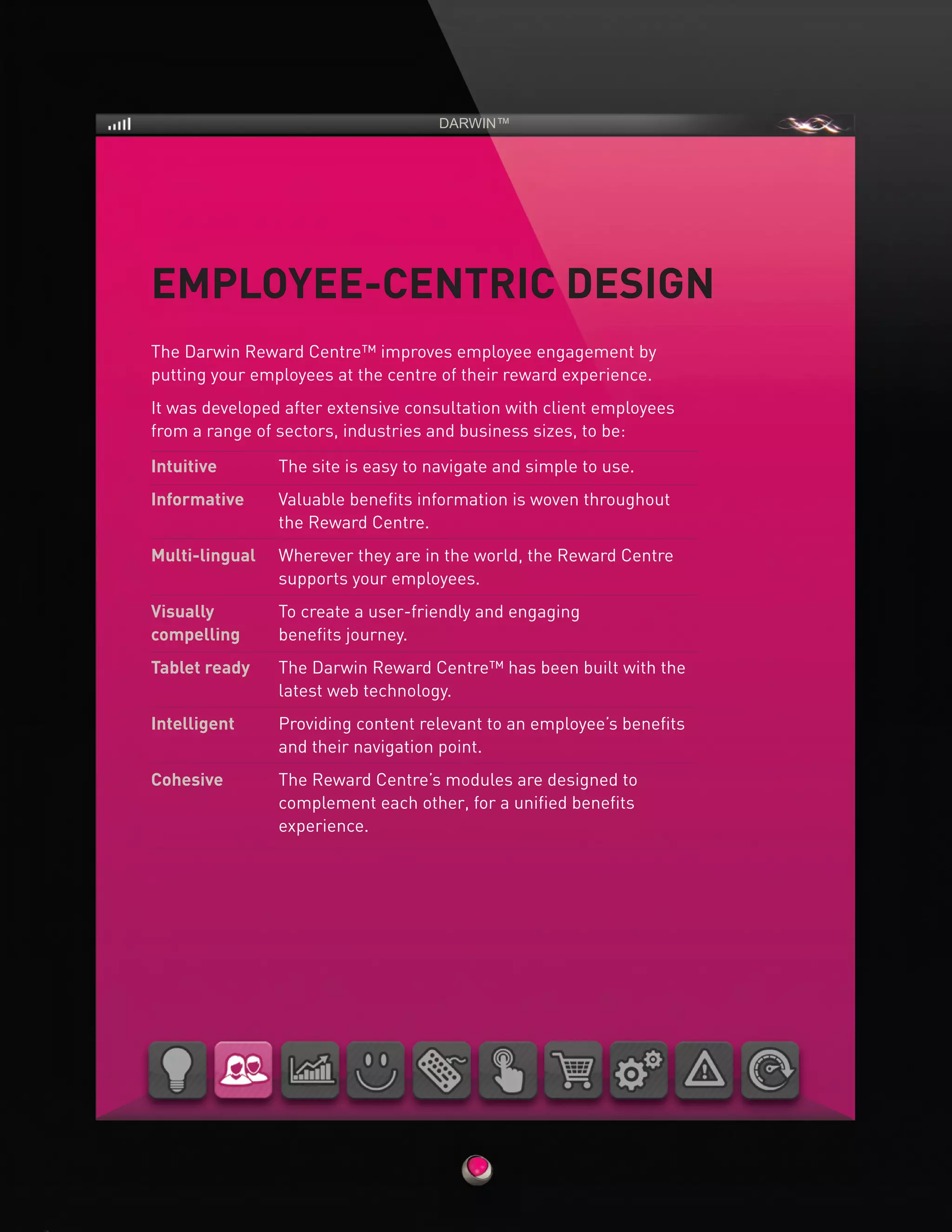 Global benefits and employee engagement software Darwin | PDF