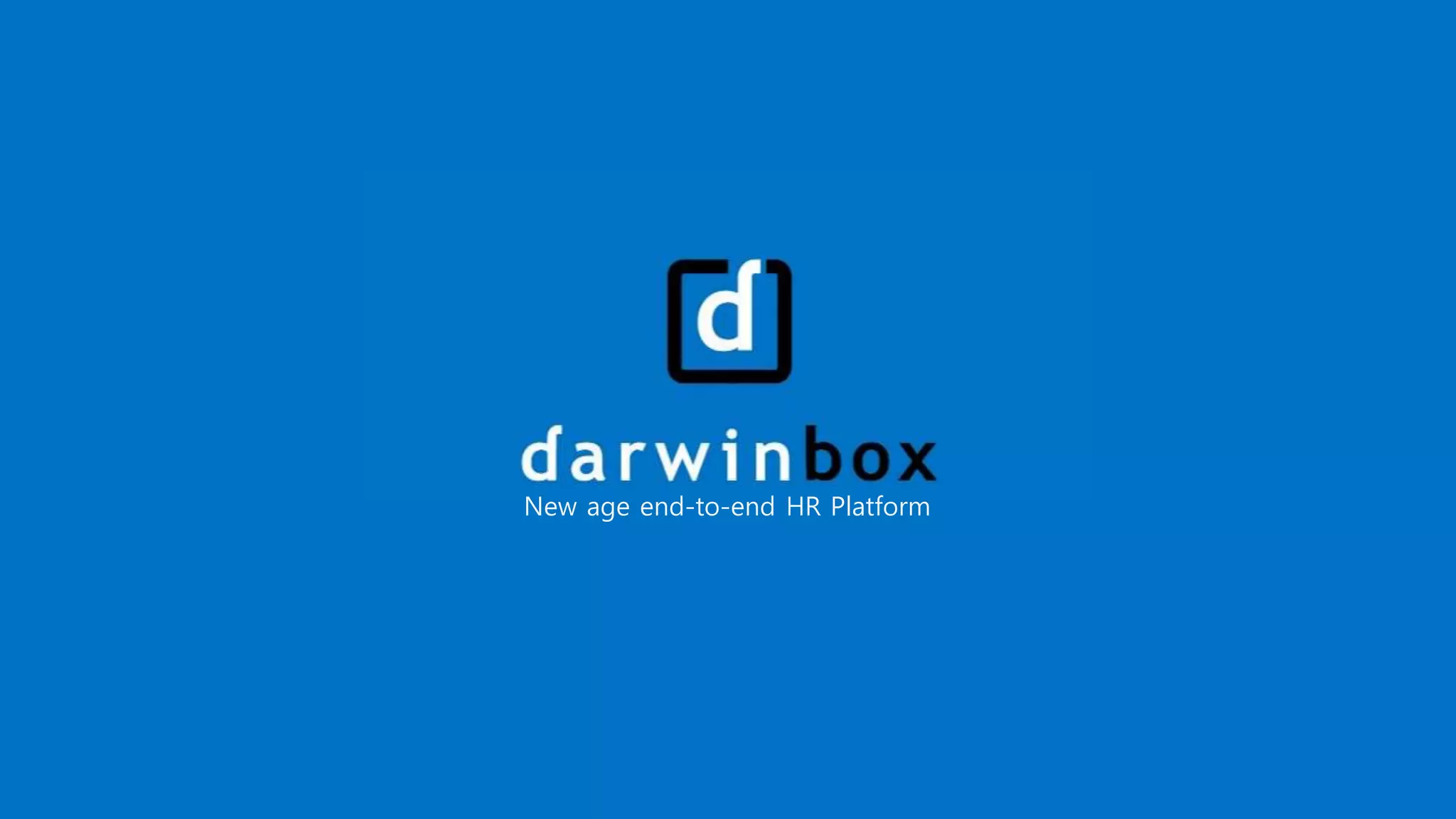 Darwinbox HCM Overview - 2018 | PPTX