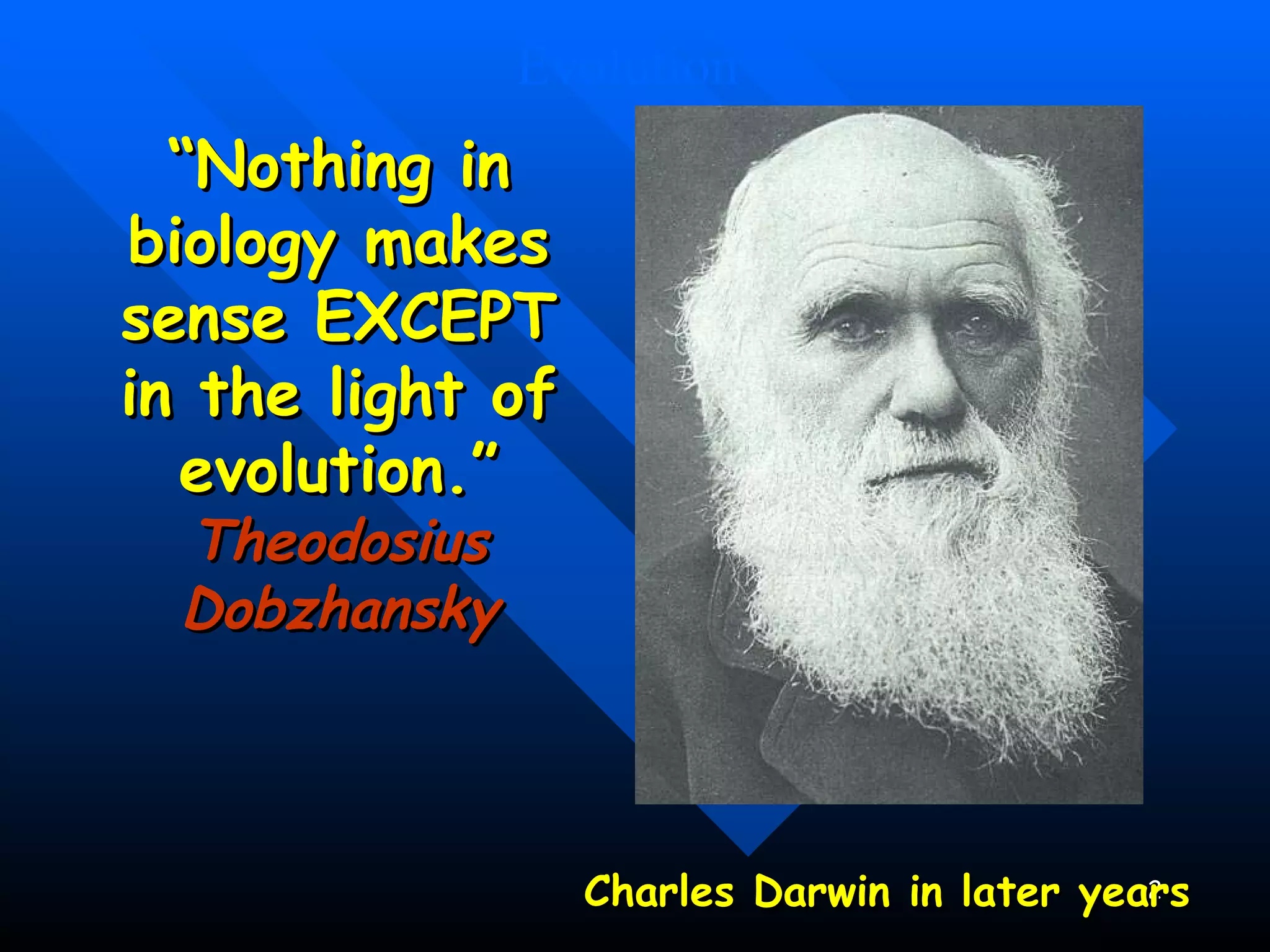 Darwin evolution revised with turning point qs | PPT
