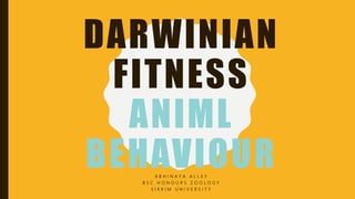 Darwinian fitness(animal behaviour) | PPTX