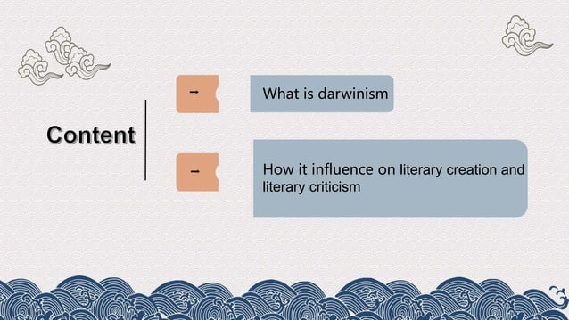 Darwinism And Literature Ppt