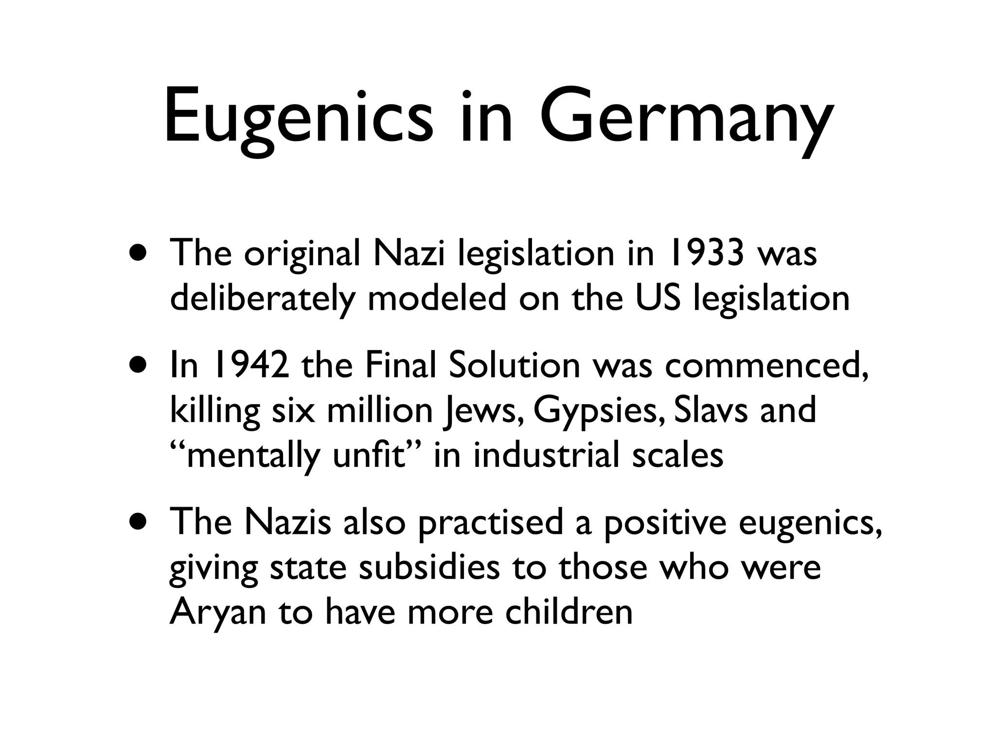 Darwinism and eugenics | PDF