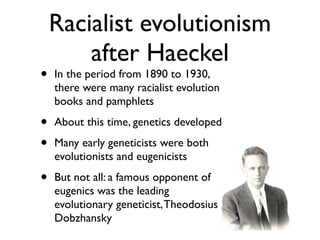 Darwinism and eugenics | PDF | Biological Sciences | Science
