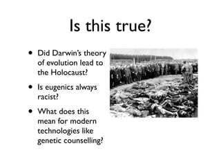 Darwinism and eugenics | PDF | Biological Sciences | Science