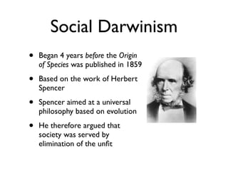 Darwinism and eugenics | PDF | Biological Sciences | Science